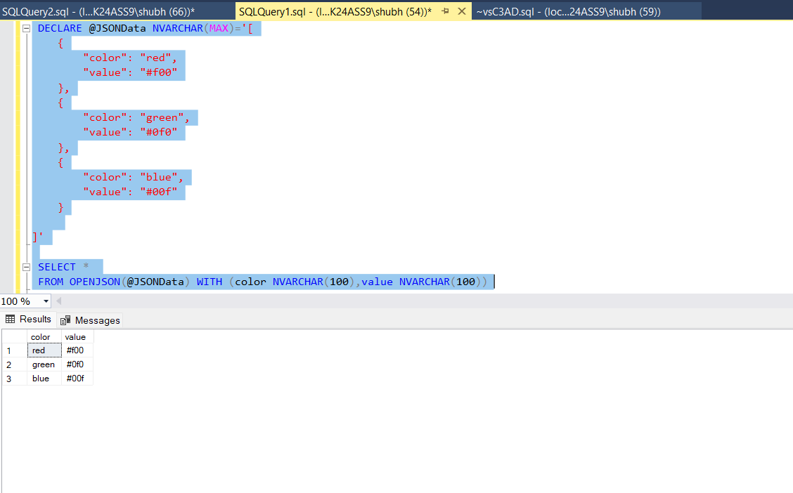 How To Read Json In Sql Server Code2night