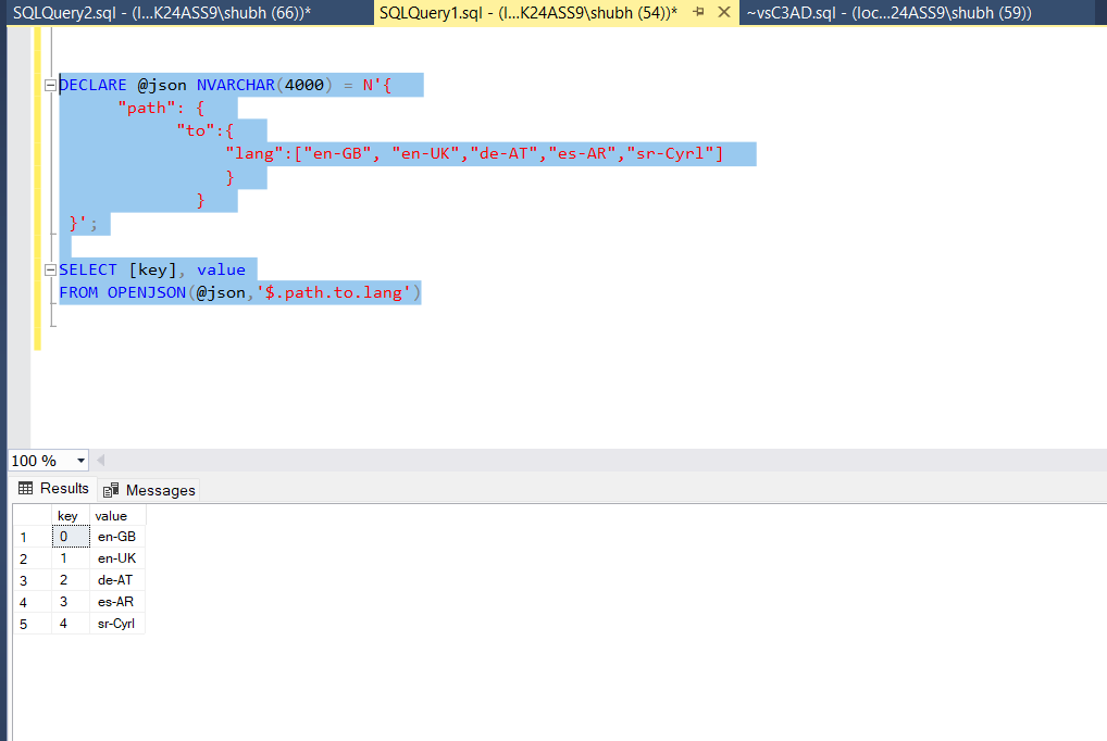 How To Read Json In Sql Server Code2night